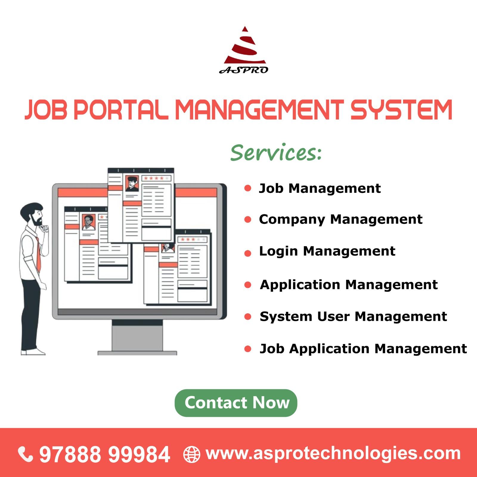 Job Portal Management, Best Job Portal Management System Nagercoil