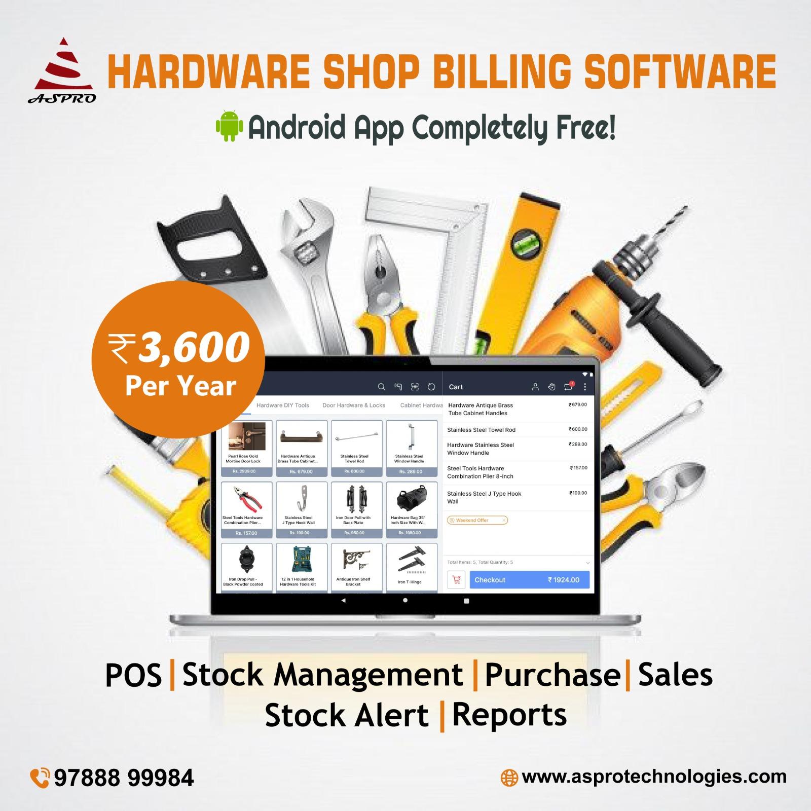Hardware Shop Billing Software, Best Hardware Shop Billing Nagercoil